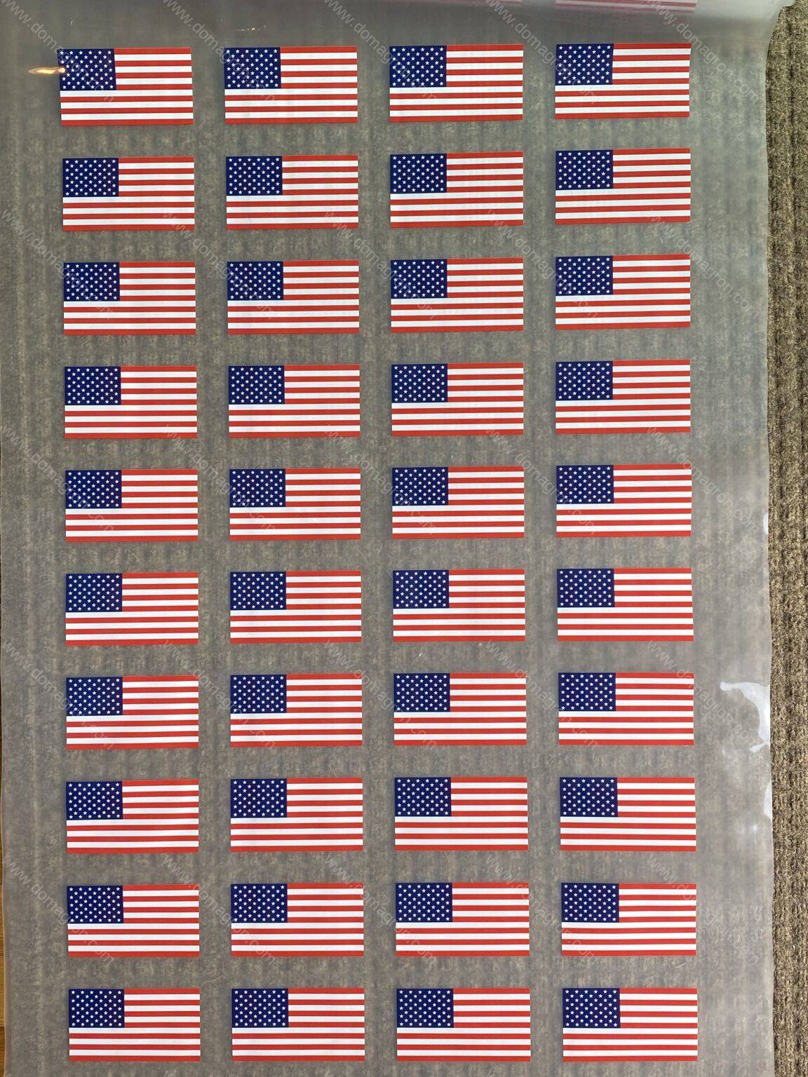 US Flag Arm and Neck Sleeve Direct To Film Heat Transfer Gang sheet of ...