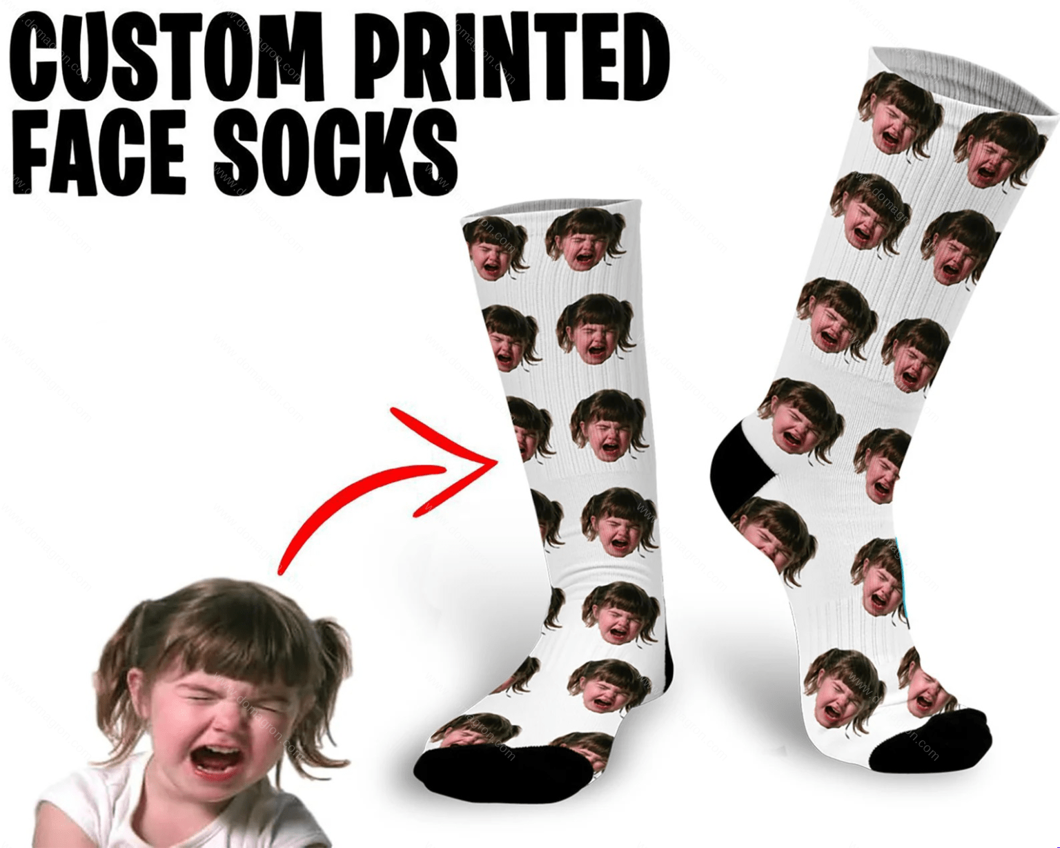 Create Your Own Photo Socks – DOMAGRON