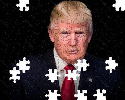 Trump Jigsaw Puzzle – Stern Face – DOMAGRON