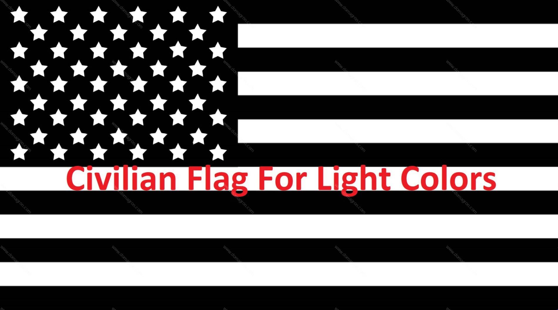 Civilian Flag for light colors – DOMAGRON