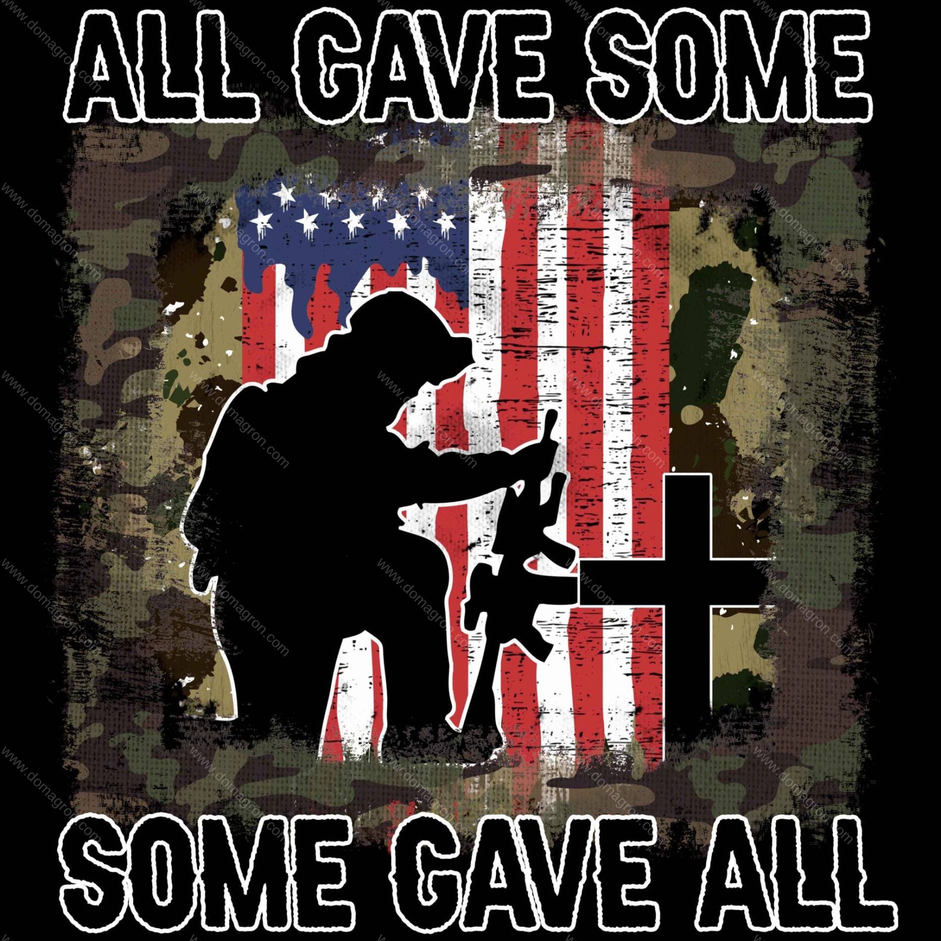 All Gave Some Some Gave All Patriotic Direct to Film (DTF) Heat ...