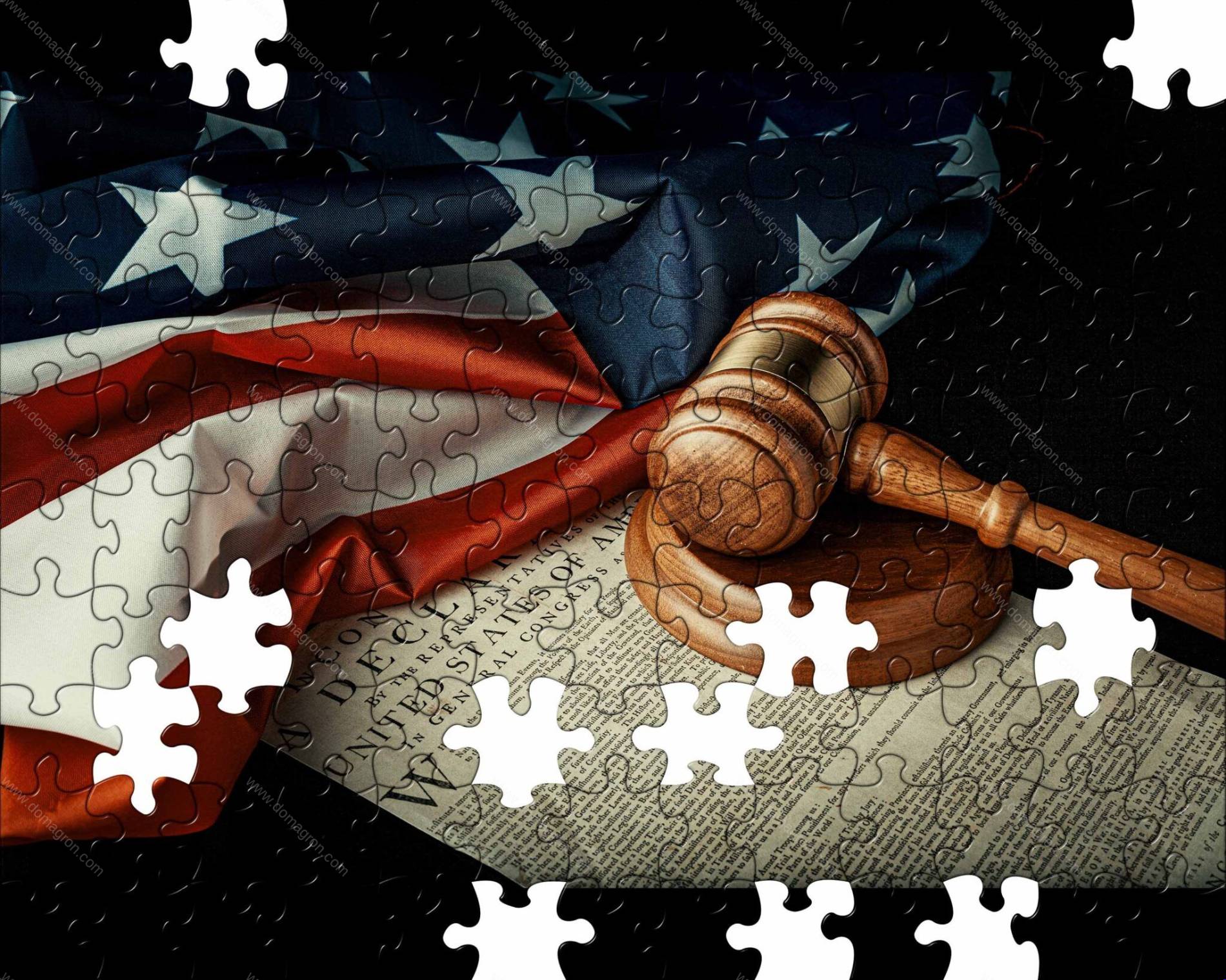 American Justice US Constitution Jigsaw Puzzle – DOMAGRON