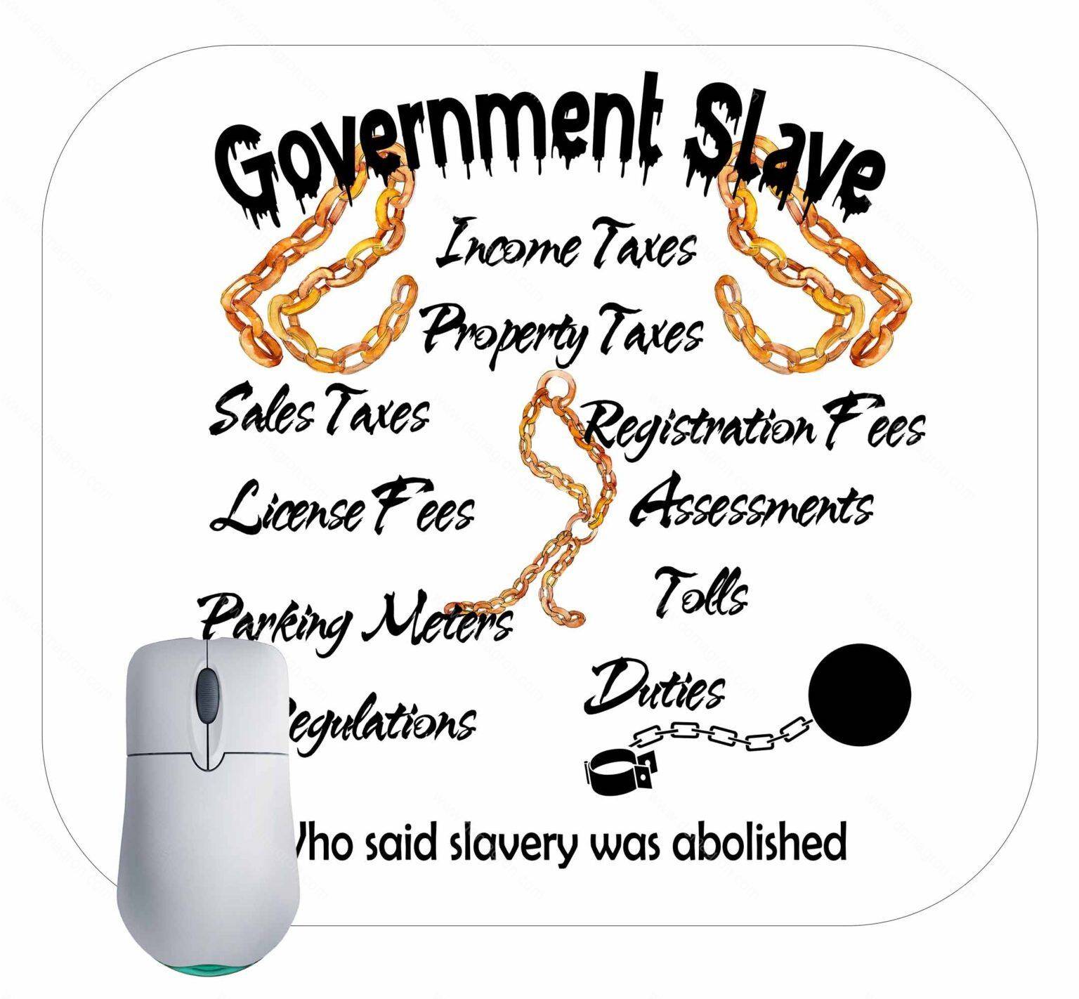 Government Slave Mouse Pad – DOMAGRON