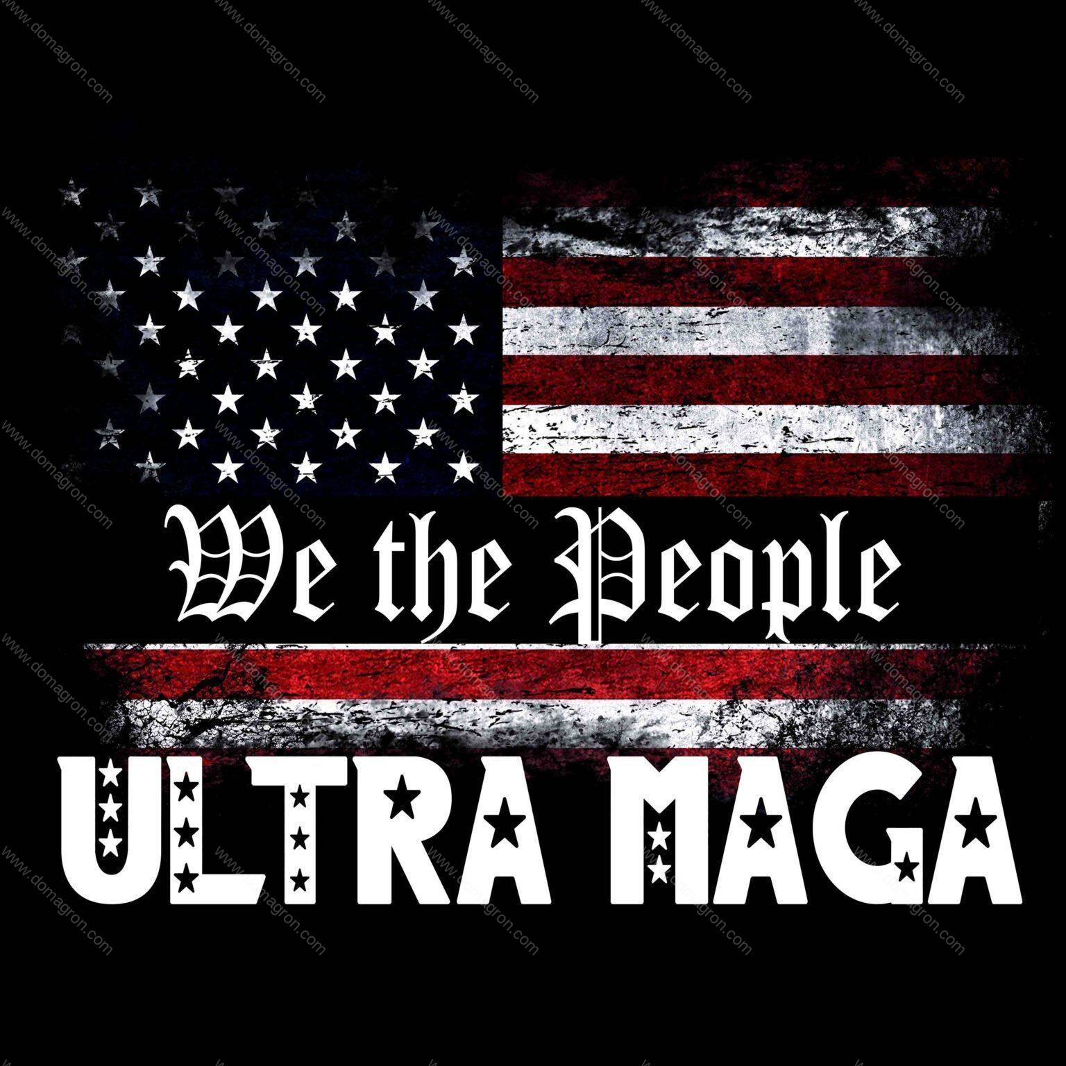 We The People MAGA Flag Direct to Film (DTF) Heat Transfer U-199 – DOMAGRON