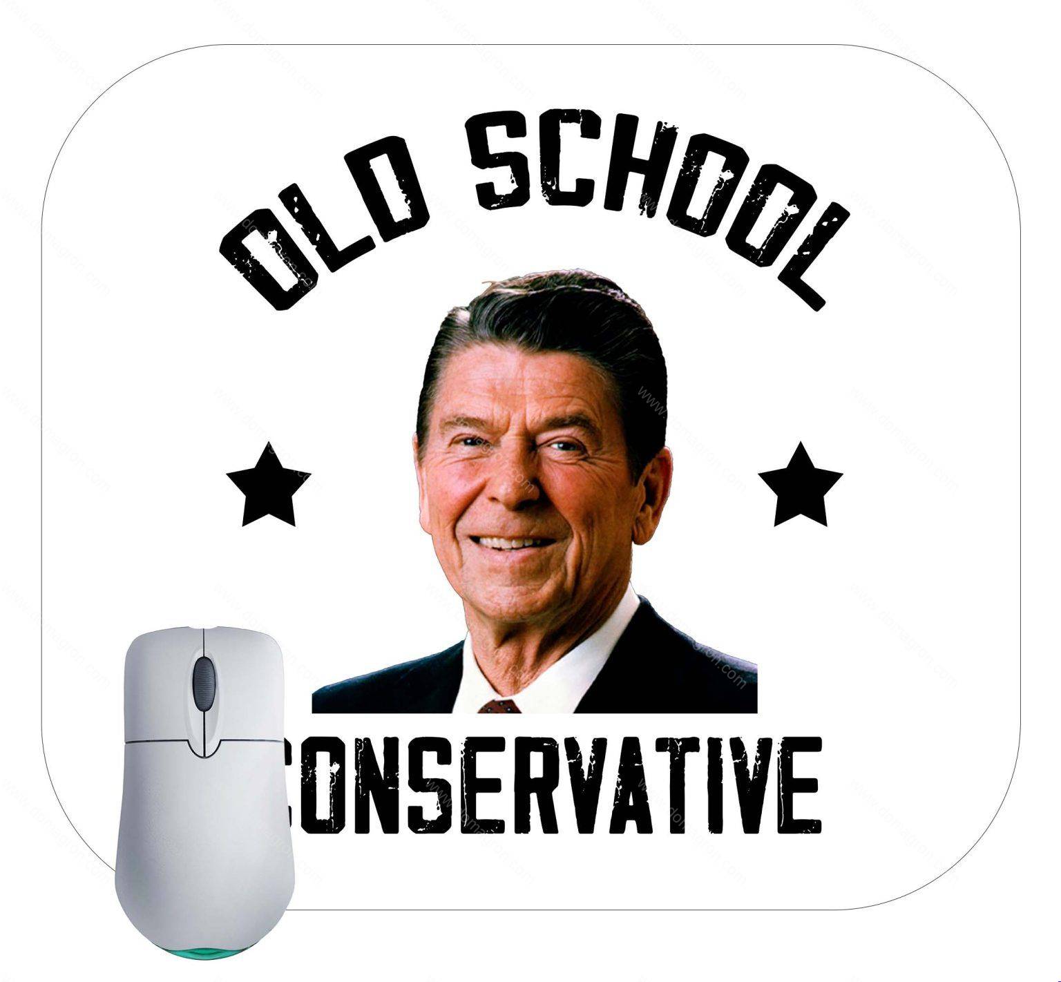 Old School Conservative Ronald Reagan Mouse Pad – DOMAGRON