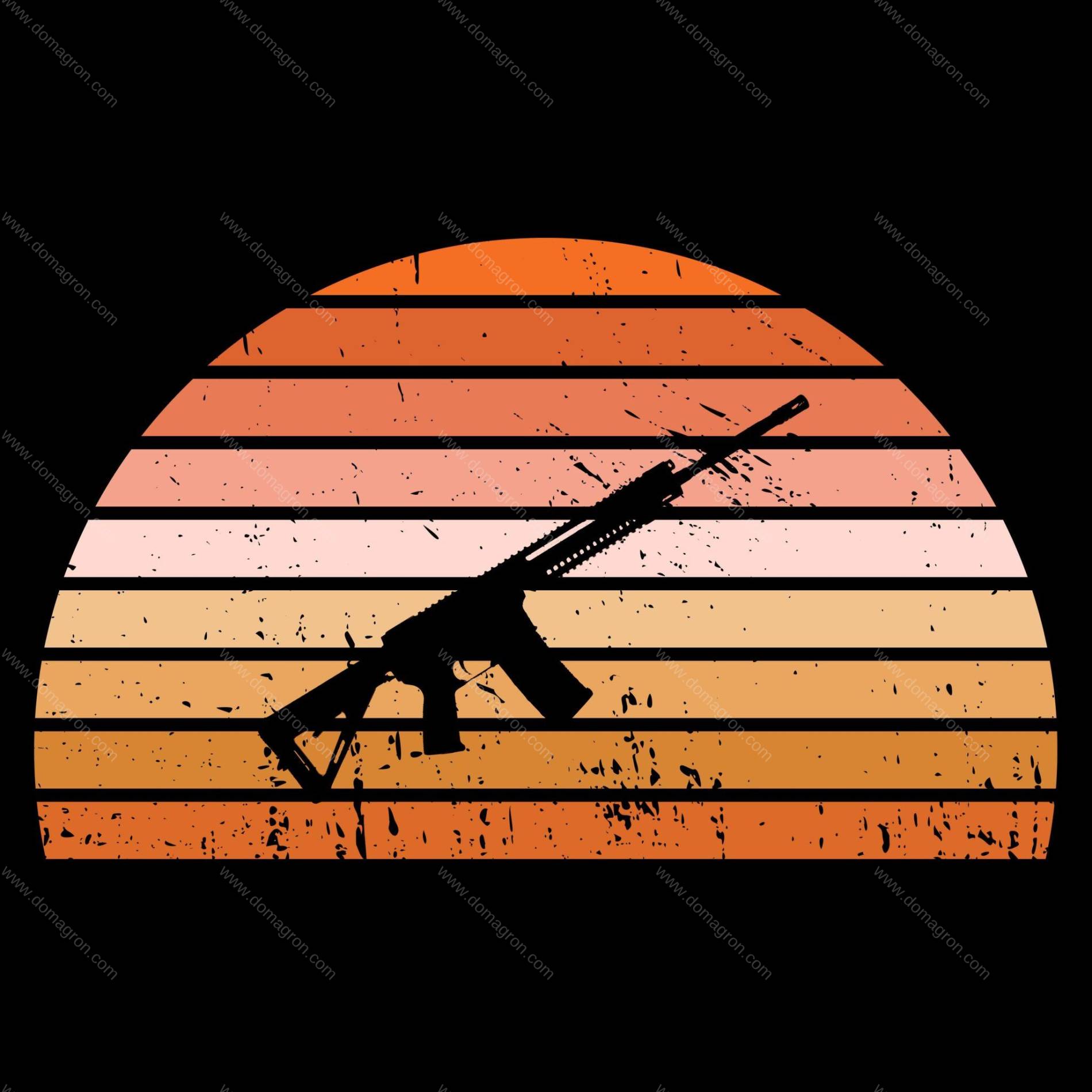 Retro Gun Direct to Film (DTF) Heat Transfer N-315 – DOMAGRON