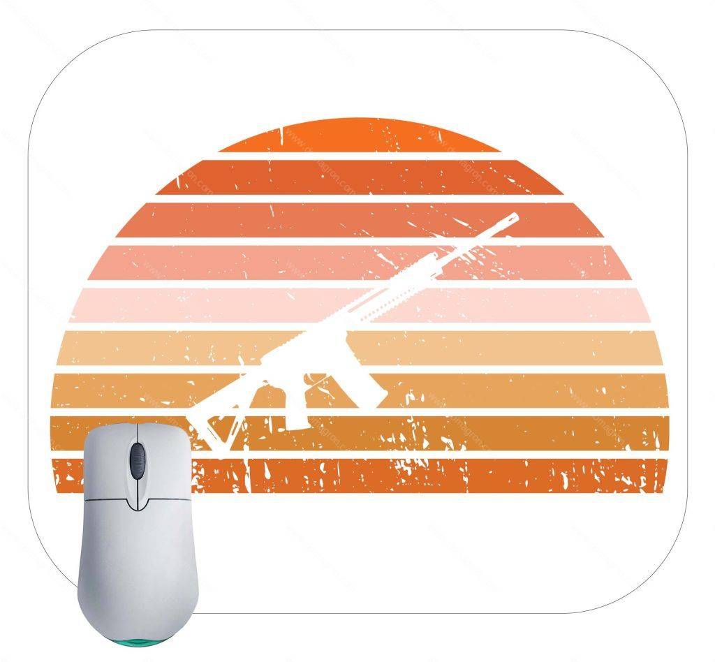 Retro Gun Mouse Pad – DOMAGRON