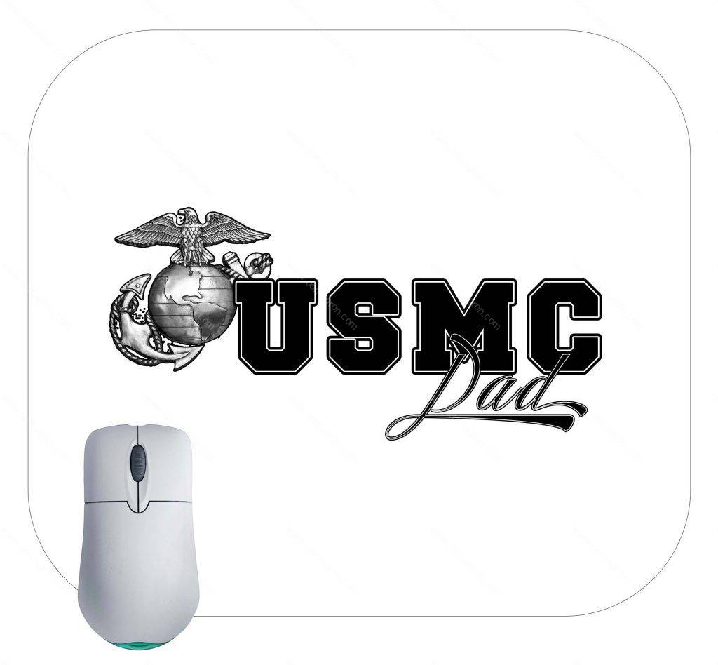 USMC Dad – United States Marines Corp Dad Mouse Pad – DOMAGRON