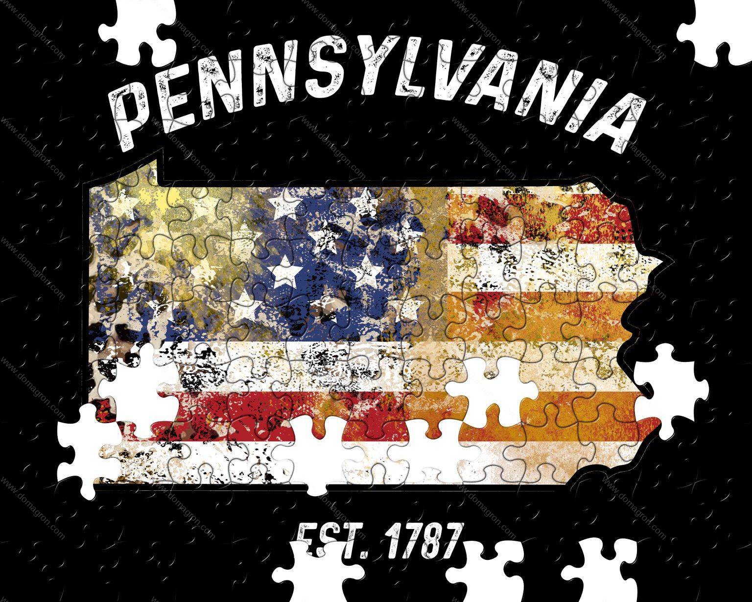 50 States Jigsaw Puzzle – Pennsylvania – DOMAGRON