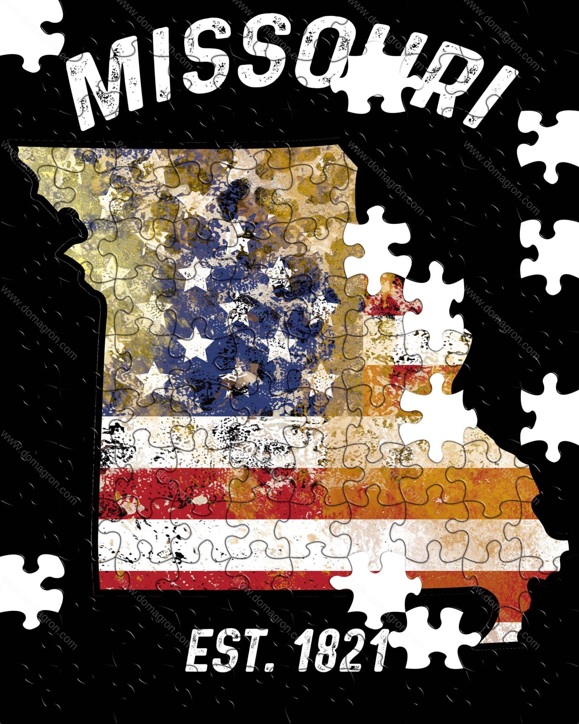 50 States Puzzle – Missouri – DOMAGRON