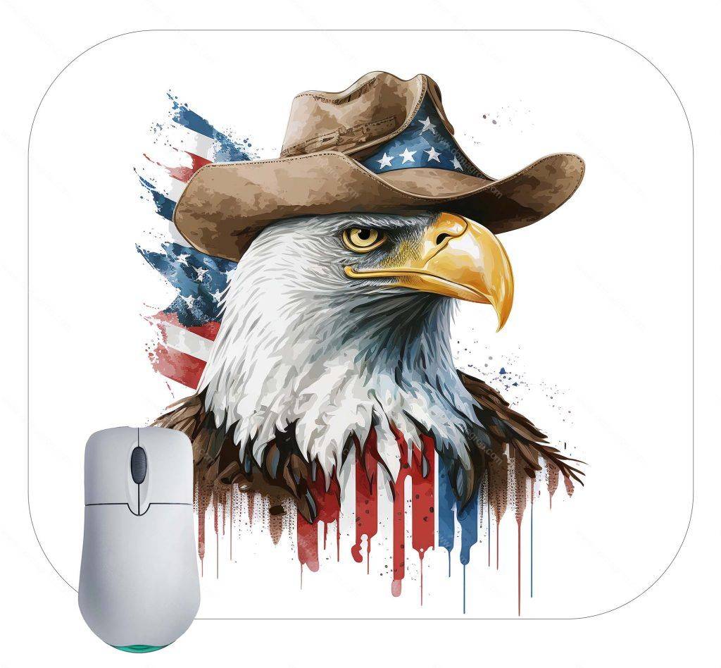 Patriot Eagle Mouse Pad – DOMAGRON