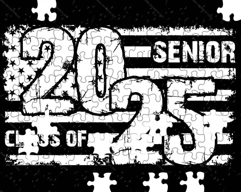 Senior Class of 2025 Flag Jigsaw Puzzle F-669 – DOMAGRON