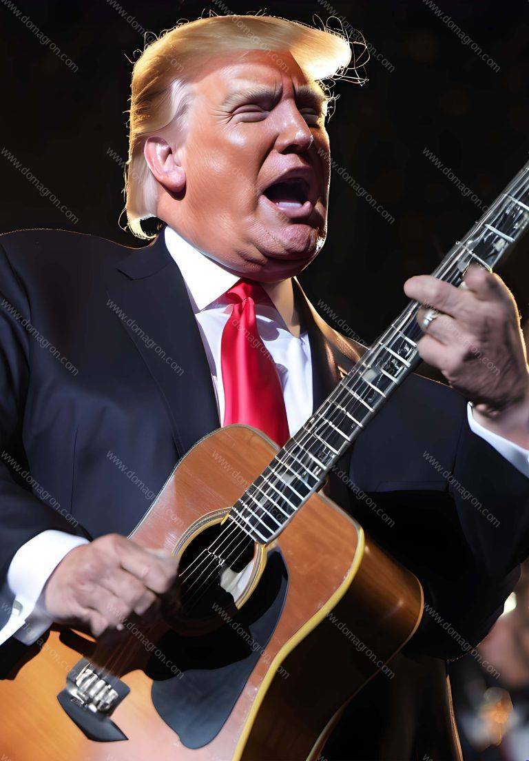 Trump Concert 3 Metal Photo – DOMAGRON