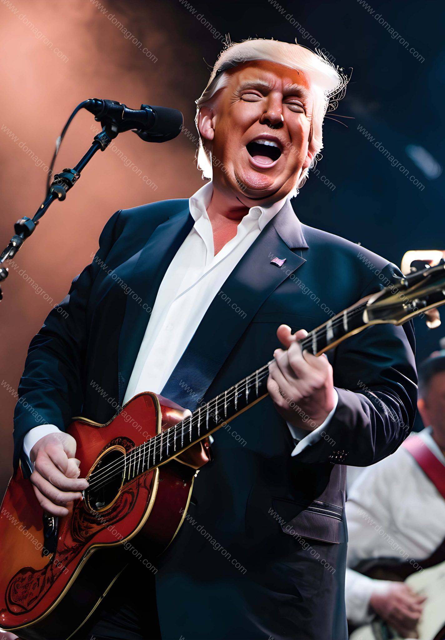 Trump Concert Metal Photo – DOMAGRON