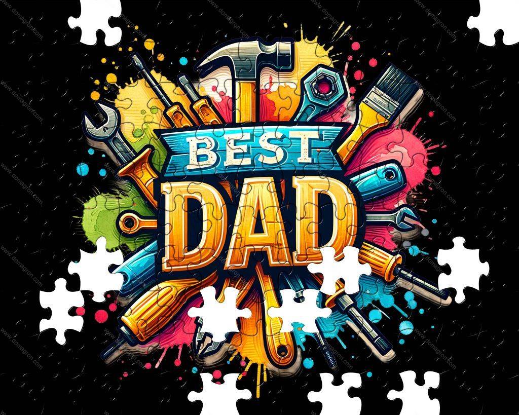 Best Dad Tools Father’s Day Jigsaw Puzzle F-781 – DOMAGRON