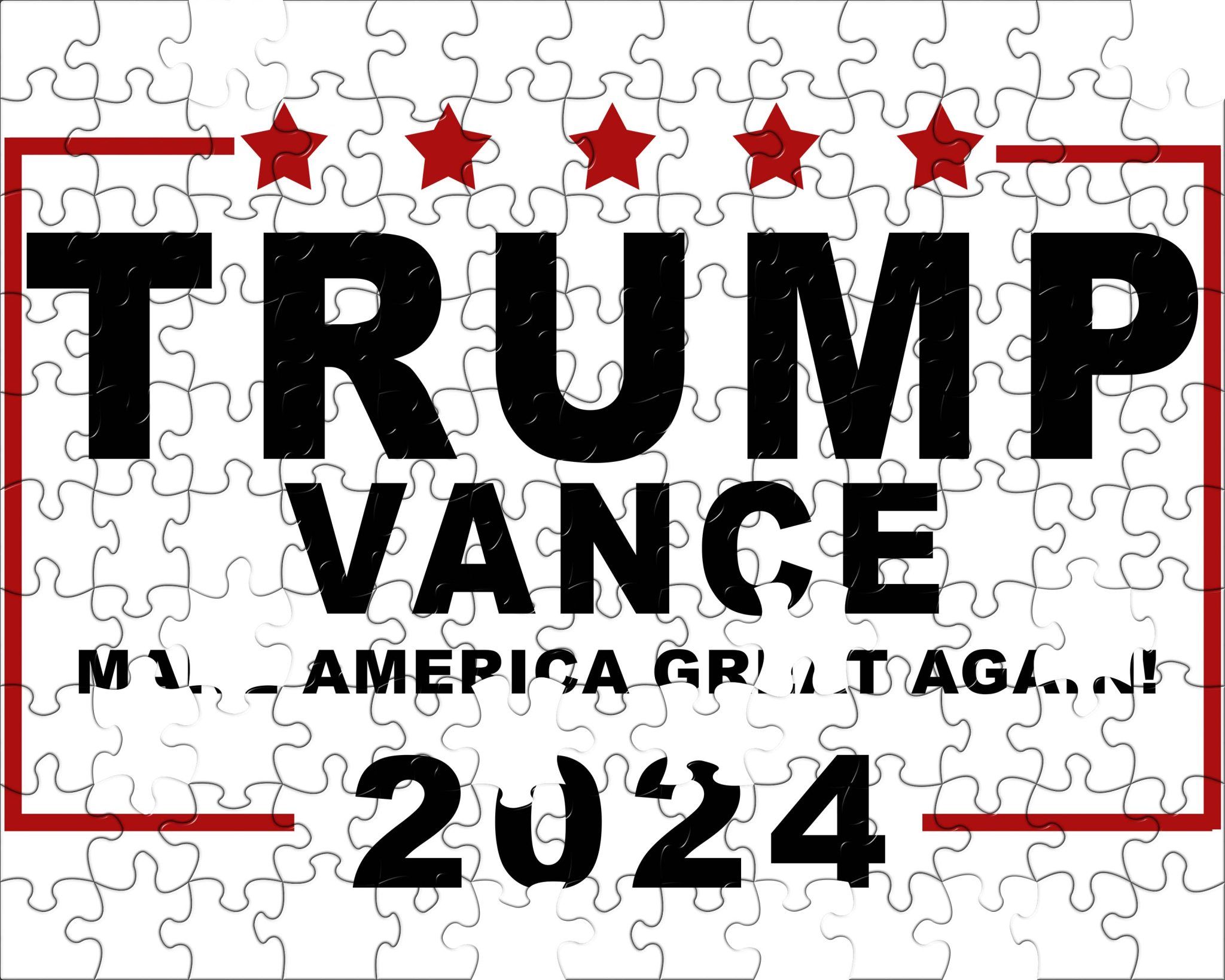 Trump Vance 2024 Election Jigsaw Puzzle T-793 – DOMAGRON