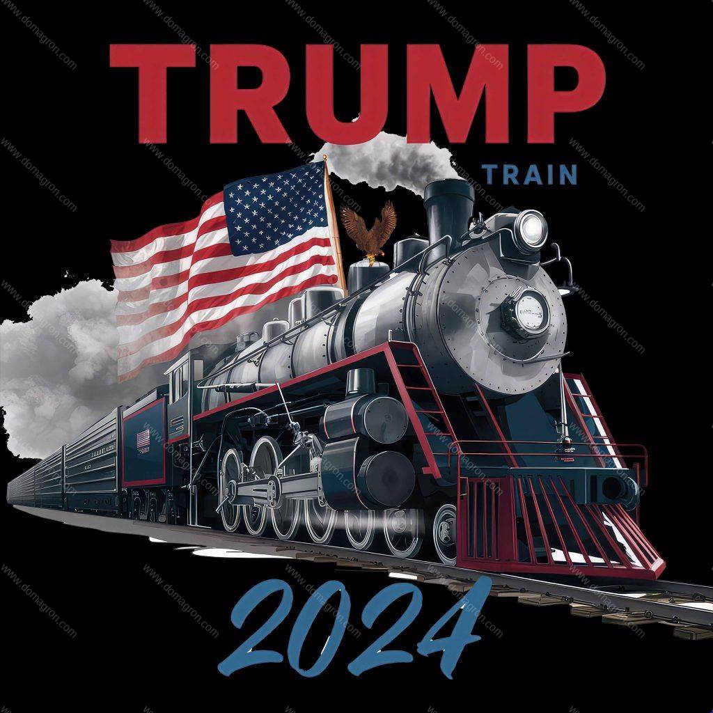 Trump Train 2024 Direct to Film (DTF) Heat Transfer T-804 – DOMAGRON
