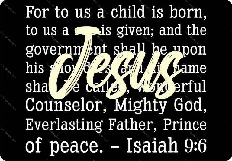 Isaiah 9:6 Metal Photo I-1324 – DOMAGRON